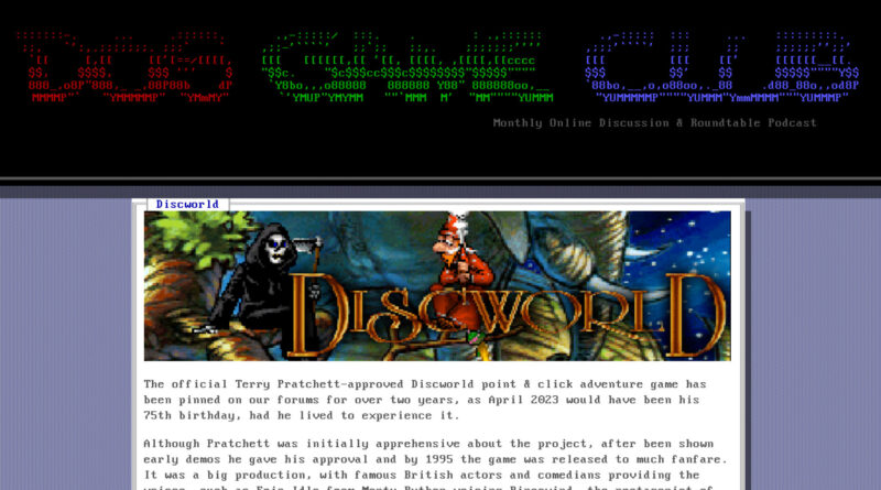 My Discworld Fan-Made Soundtrack Featured on the DOS GAME CLUB Podcast ...