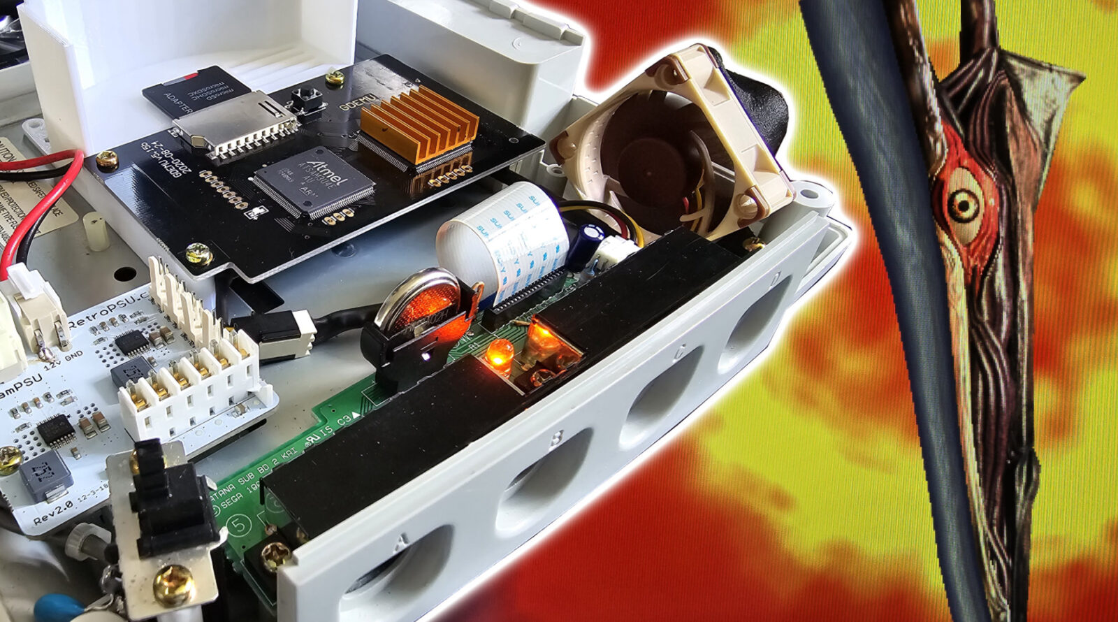 Robot Retro ZLXHDL Dreamcast Console Power Supply,12V Dreamcast Power ...