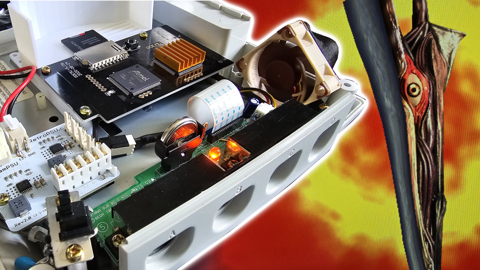 Dreamcast Modding Fun - GDEMU, PSU Upgrade & Silent Noctua Fan | Pixel Refresh